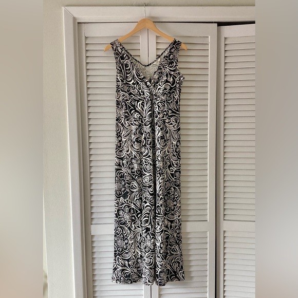 Bass | Dresses | 4 For 5 Bass Heritage Knits New Black Printed Maxi ...